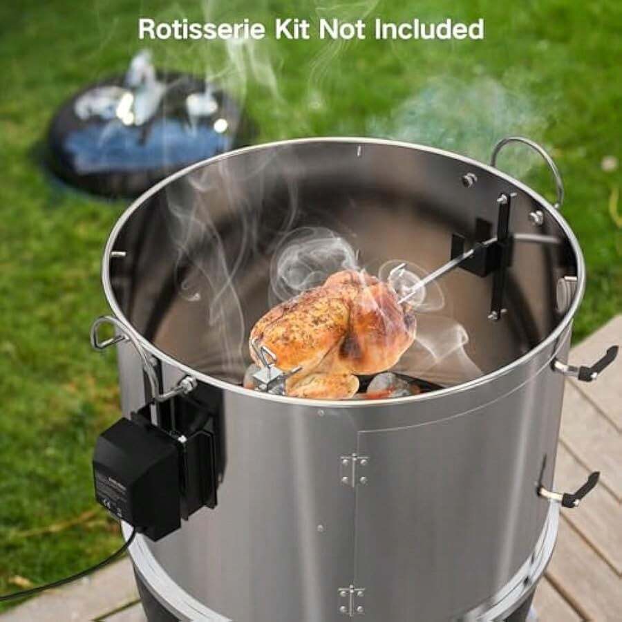 Onlyfire Stainless Steel Smoking Chamber Middle Cooking System For ...