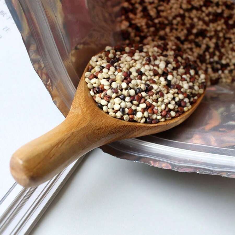 Creative Wood Teaspoon Natural Wide Loose Tea Scoops Tea Measure Spoon ...