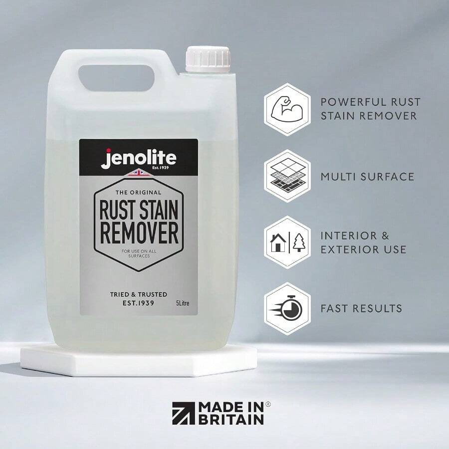 JENOLITE Rust Stain Remover | FAST ACTING | Multi-Surface Rust Stain ...