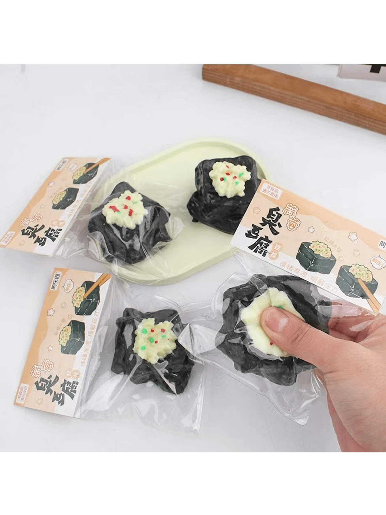 Garlic Stinky Tofu Squeeze Toy, Stress Relief Toy With Soft & Slow ...