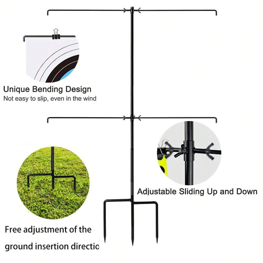 Adjustable Shooting Target Stands, Paper Target Stand With 8 Metal ...