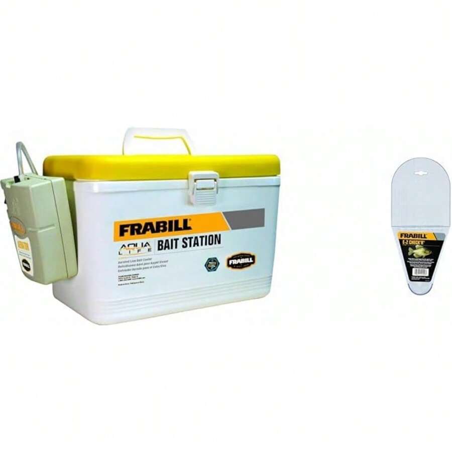 Bait Box With Aerator | Live Bait Storage Cooler With Portable Aerator ...