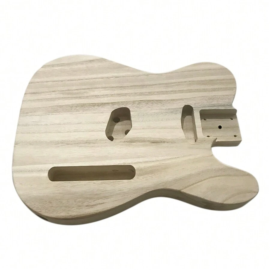 Polished Wood Type Electric Guitar Barrel DIY Electric Maple Guitar ...