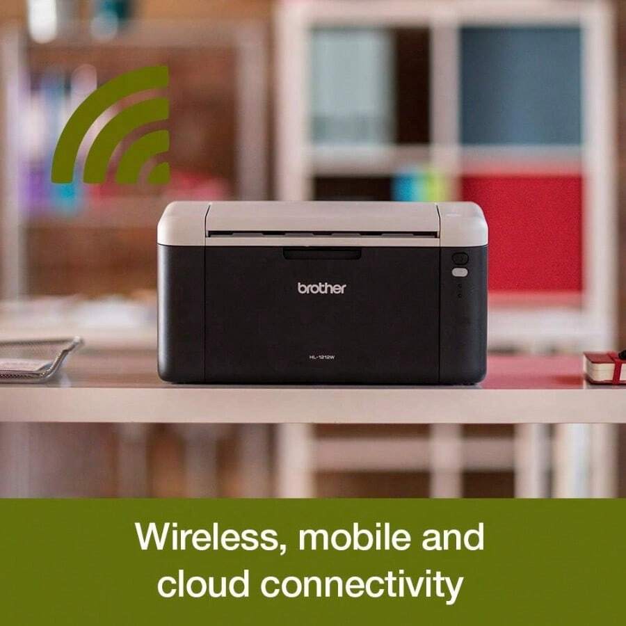 Brother HL-1212W Mono Laser Printer | PC Connected And Wireless | Print ...