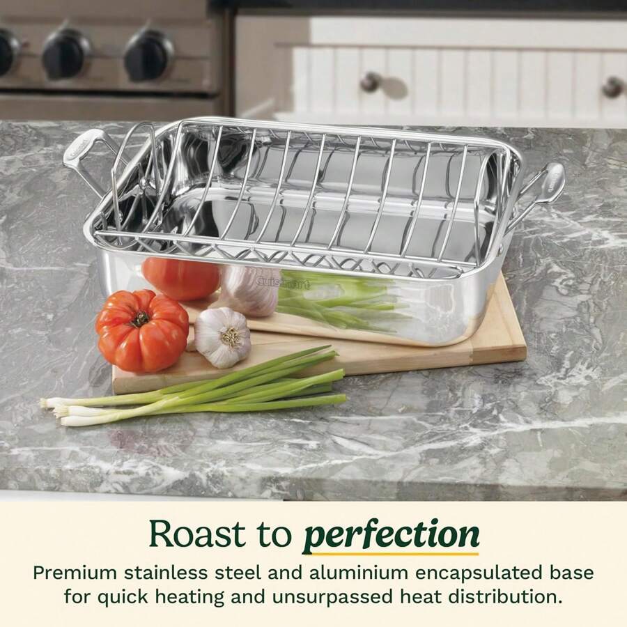 16-Inch Roaster, Chef's Classic Rectangular Roaster With Rack ...