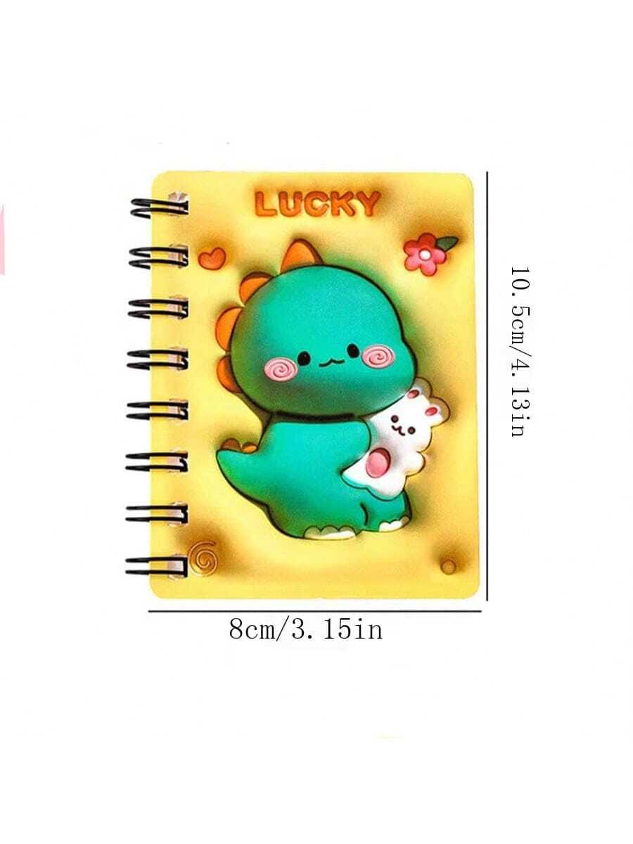 2pcs Cartoon 3D A7 Mini Pocket Spiral Notebook, High Aesthetic, Girly ...