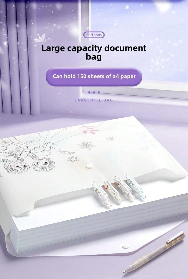 Disney Disney Test Paper Organizer Stitch Pp Snap Office File Bag ...