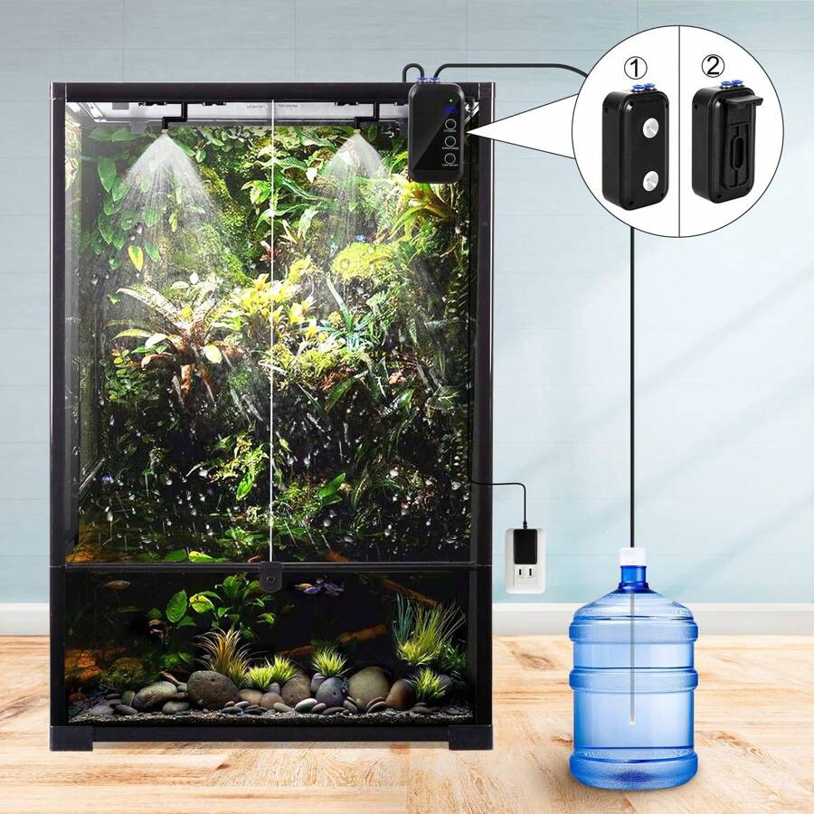 Reptile Humidifier, Mini Automatic Misting System For Reptile ...