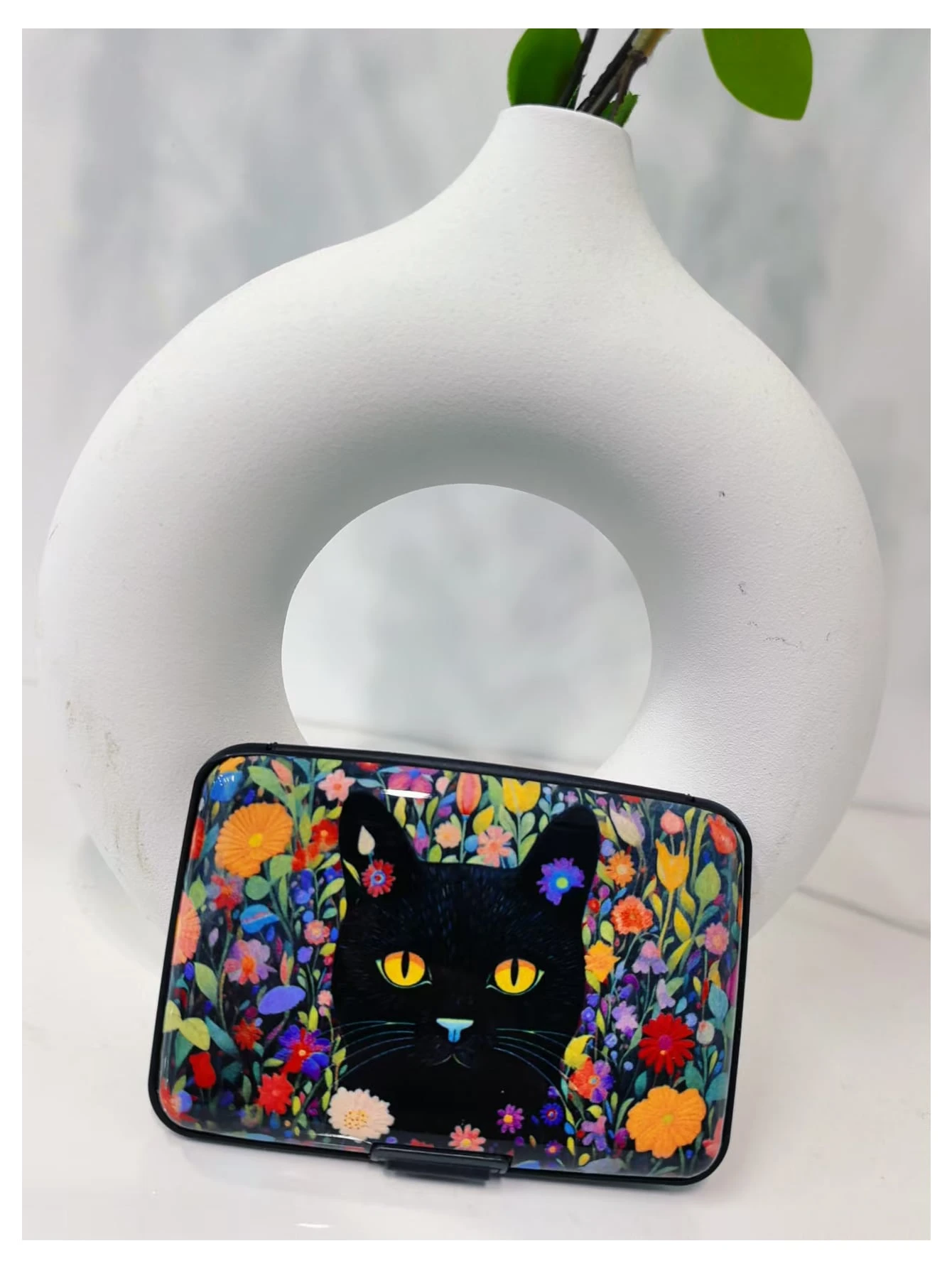 Rimilak Aluminum Mini Slim RFID Blocking Metal Hard Shell Wallet For ...