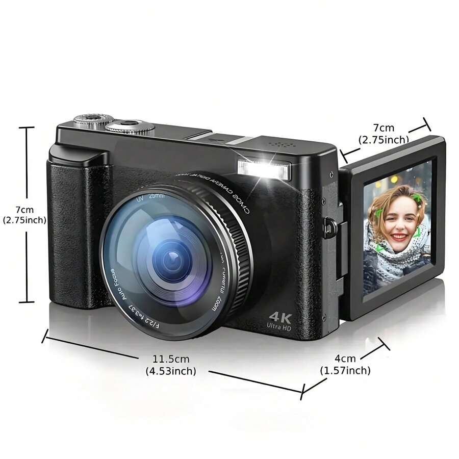 4K digitale camera voor fotografie en video Autofocus Anti-Shake 48MP ...