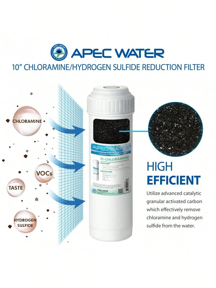 10 In. Replacement Filter For Chloramines And Hydrogen Sulfide ...