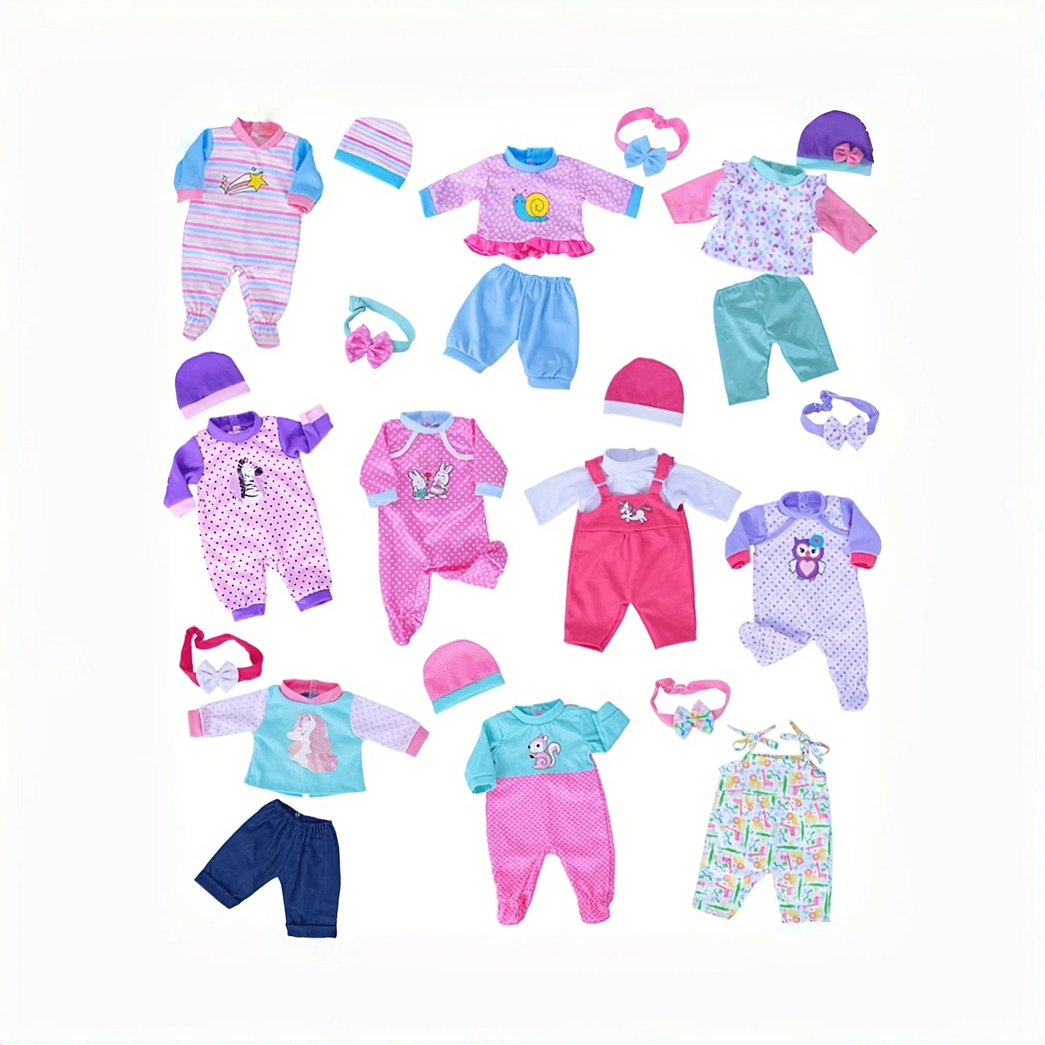 10 Sets Baby Doll Outfits Accessories For 10-13 Inch Baby Doll New ...