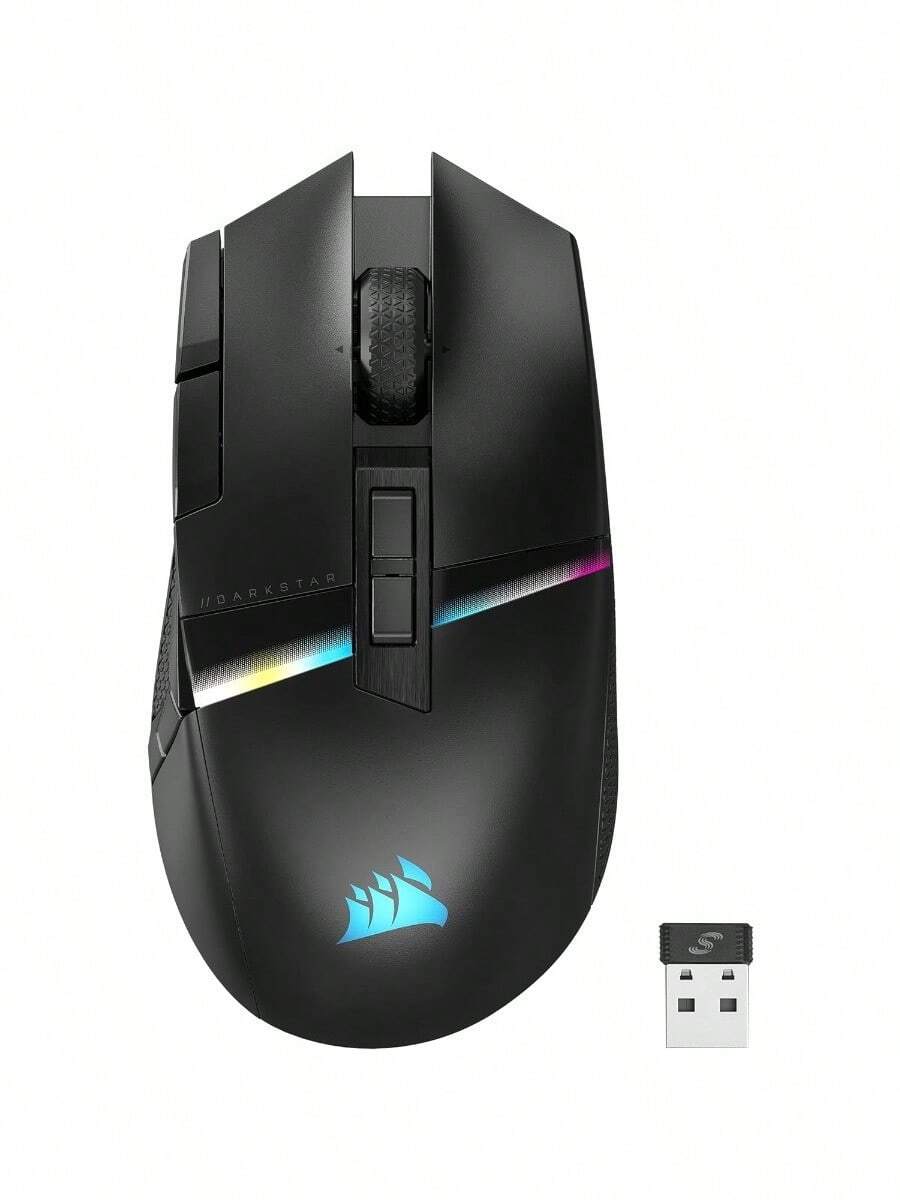 CORSAIR DARKSTAR RGB WIRELESS MMO Gaming Mouse 26000 DPI 15 ...