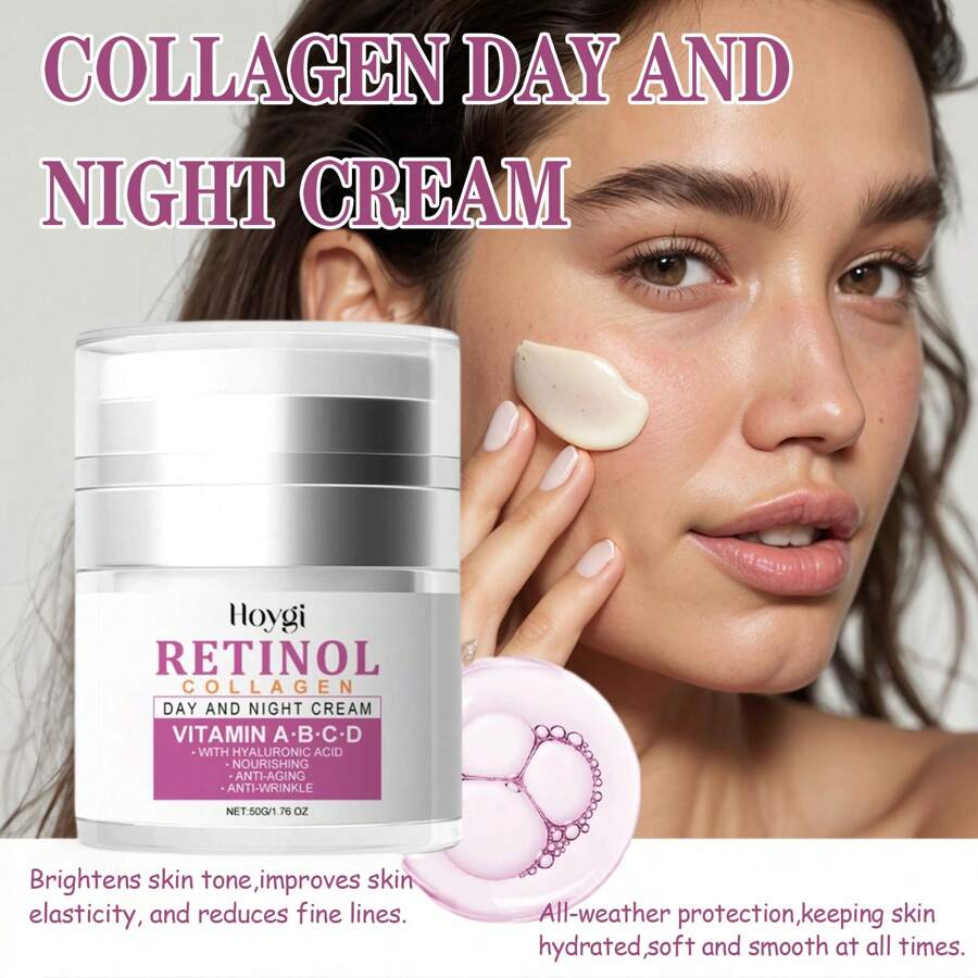50g Collagen Face Cream With Retinol And Collagen, Vitamin E ...