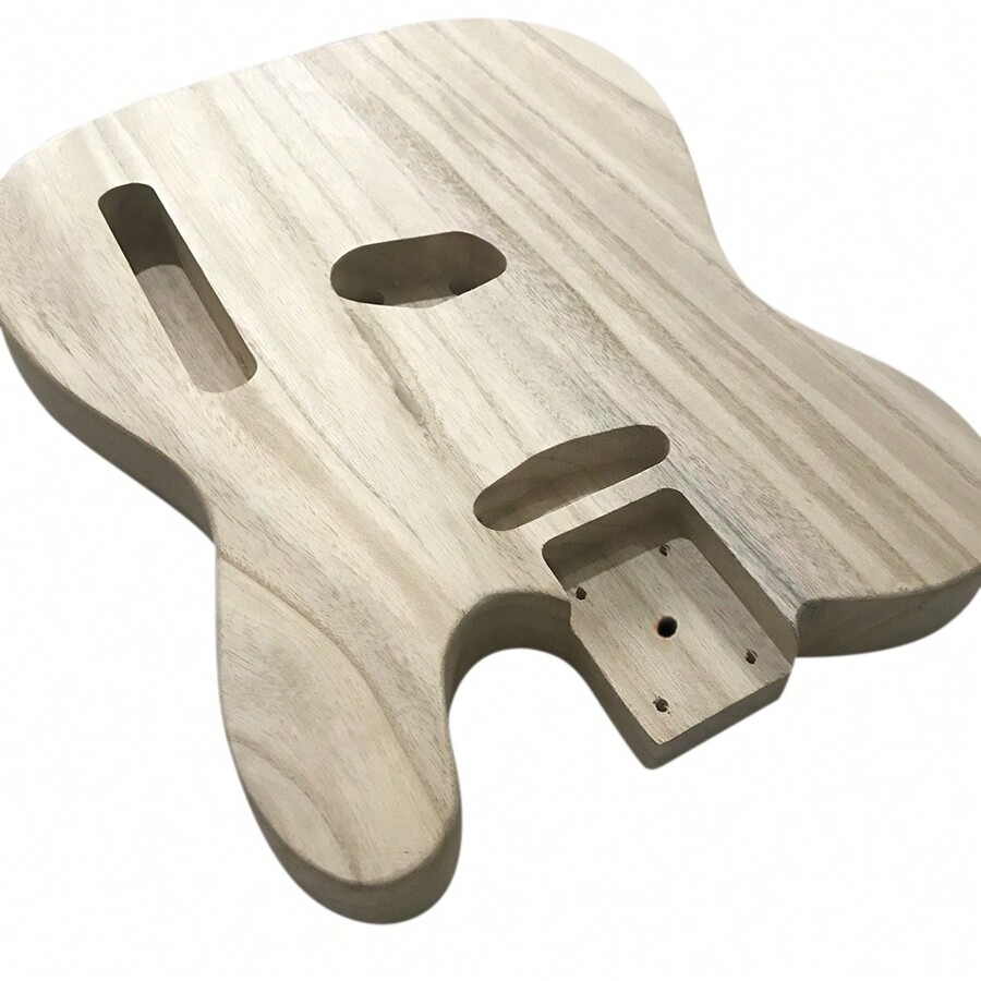 Polished Wood Type Electric Guitar Barrel DIY Electric Maple Guitar ...