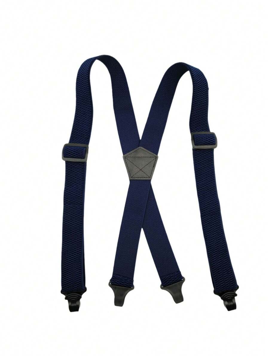 1pc Men's Strap 3.8cm Four-Clip Heavy Duty Work Strap X Type Invisible ...