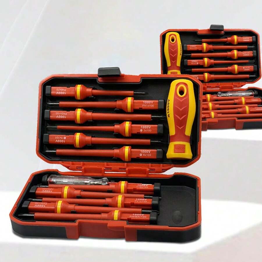 Electrical Screwdriver Set, Insulated VDE Screwdriver Set Including Carry Case For Storage ...