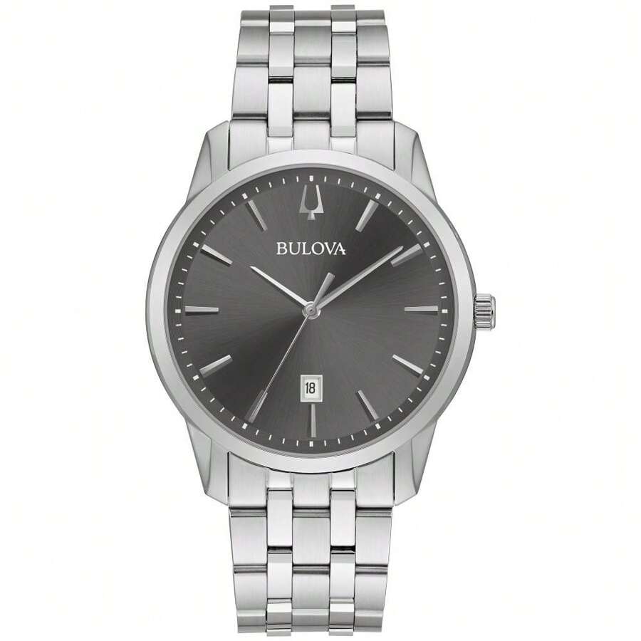 Bulova Men's Classic Stainless Steel Bracelet Watch 96B341 | SHEIN USA