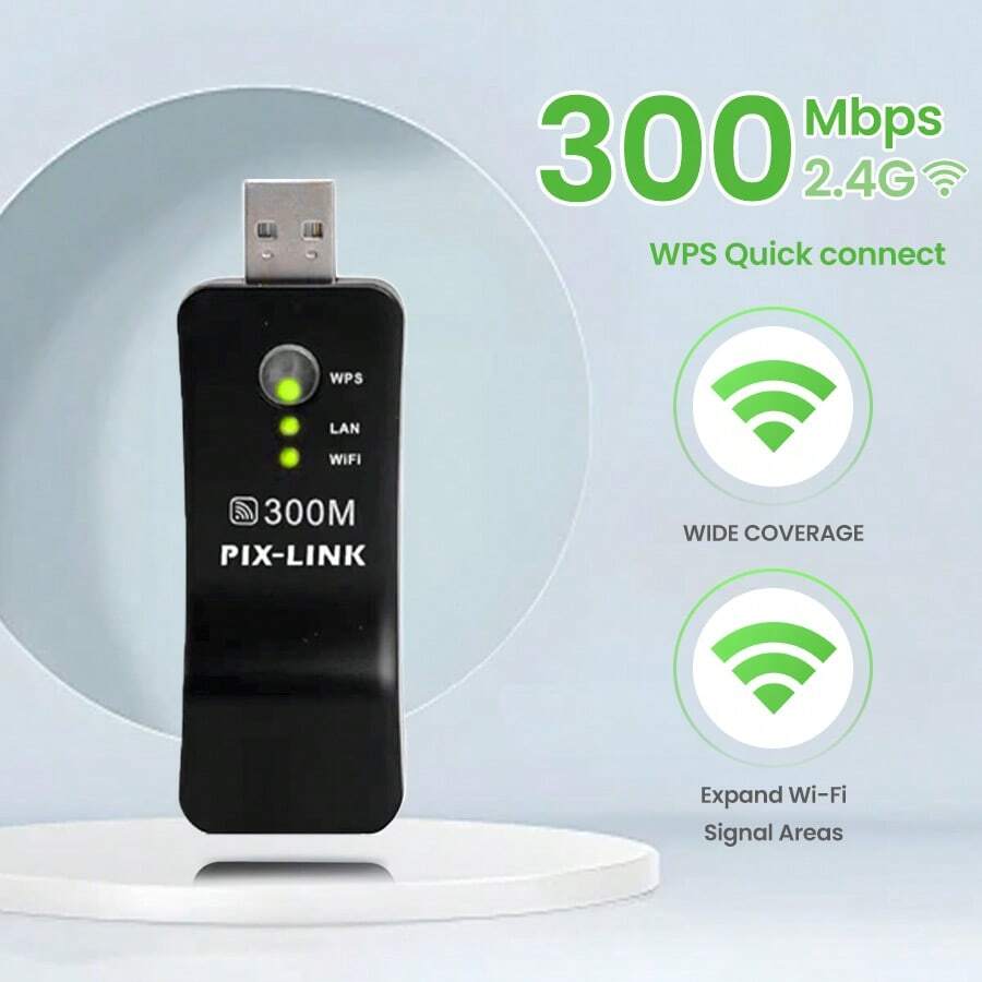 2025 USB WiFi Extender-Wireless Signal Repeater Booster,2.4GHz Wireless ...