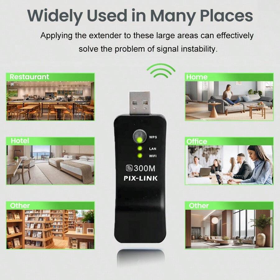 2025 USB WiFi Extender-Wireless Signal Repeater Booster,2.4GHz Wireless ...