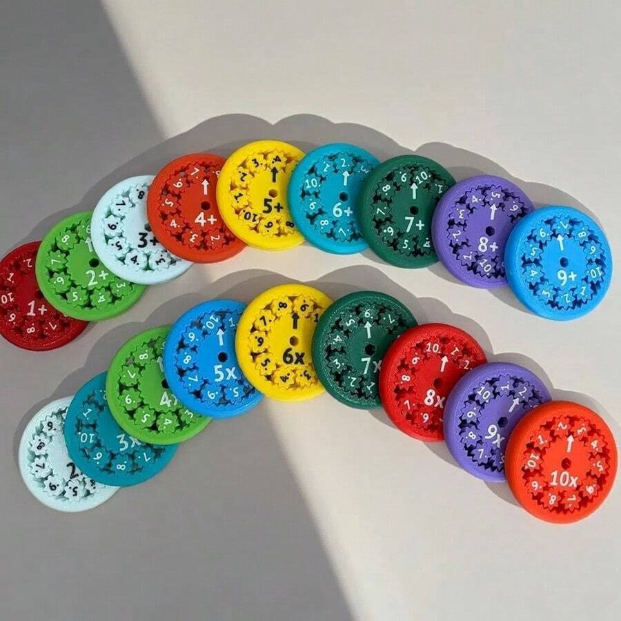 MATH FIDGET SPINNERS. 9-Color Fingertip Gyro Teaching Enlightenment Toy ...