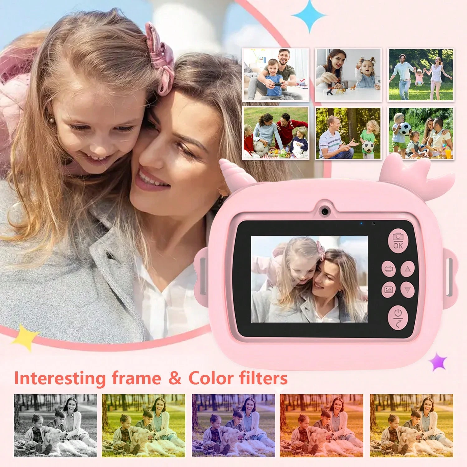 Kids Instant Print Camera, Digital Camera For Girls Boys Christmas ...