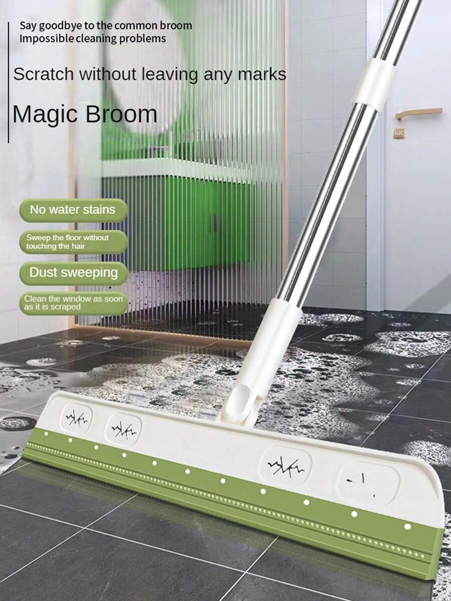 Magic Scraper Broom, Bathroom Tile Floor Squeegee, Silicone Glass ...