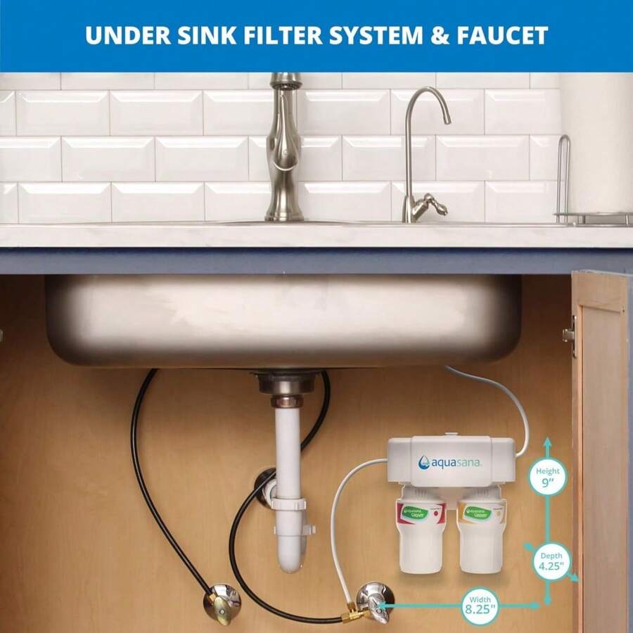 Aquasana Replacement Filter Cartridges For 3-Stage Under Sink Water ...