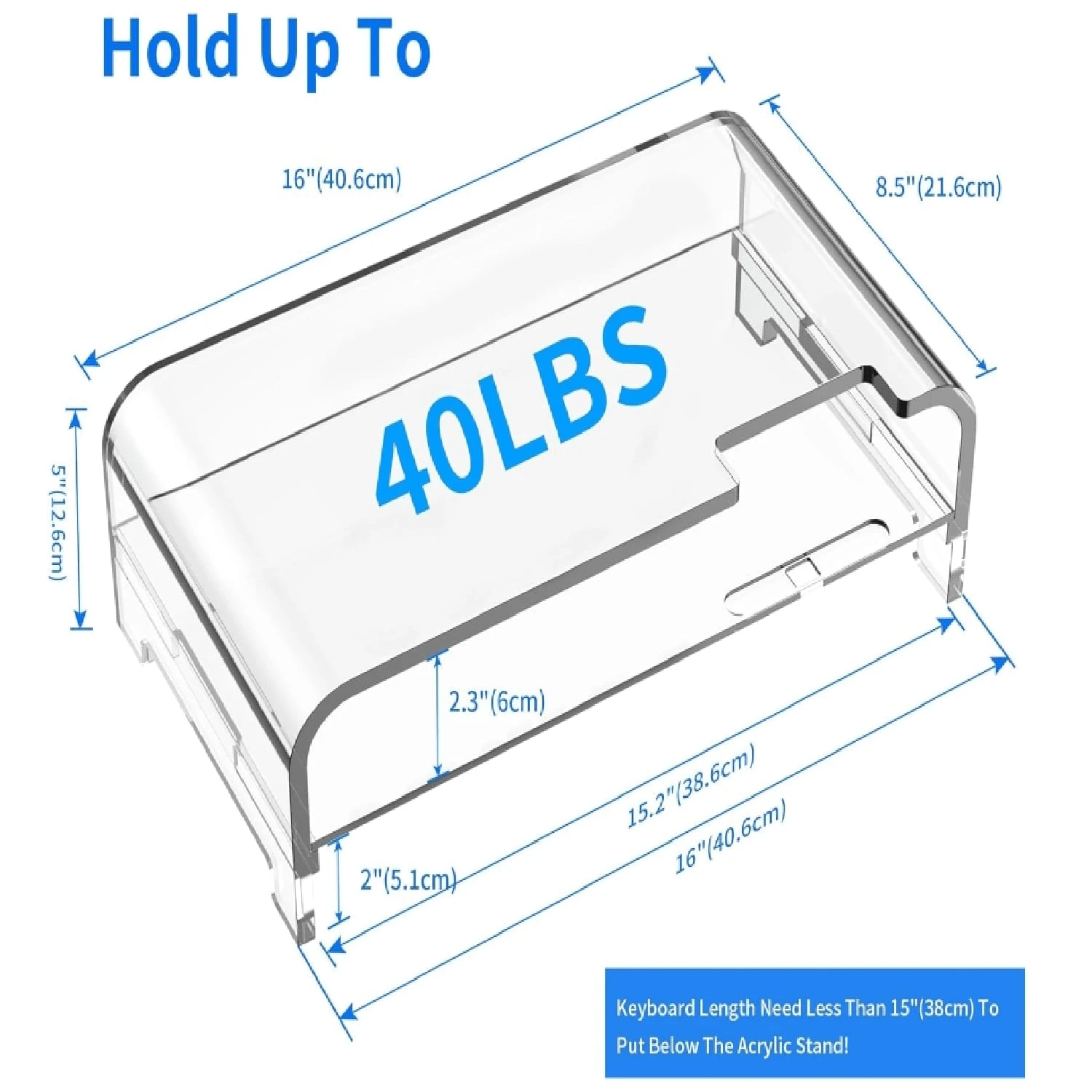 Acrylic Laptop Stand Acrylic Monitor Stand Riser Acrylic Computer Stand ...