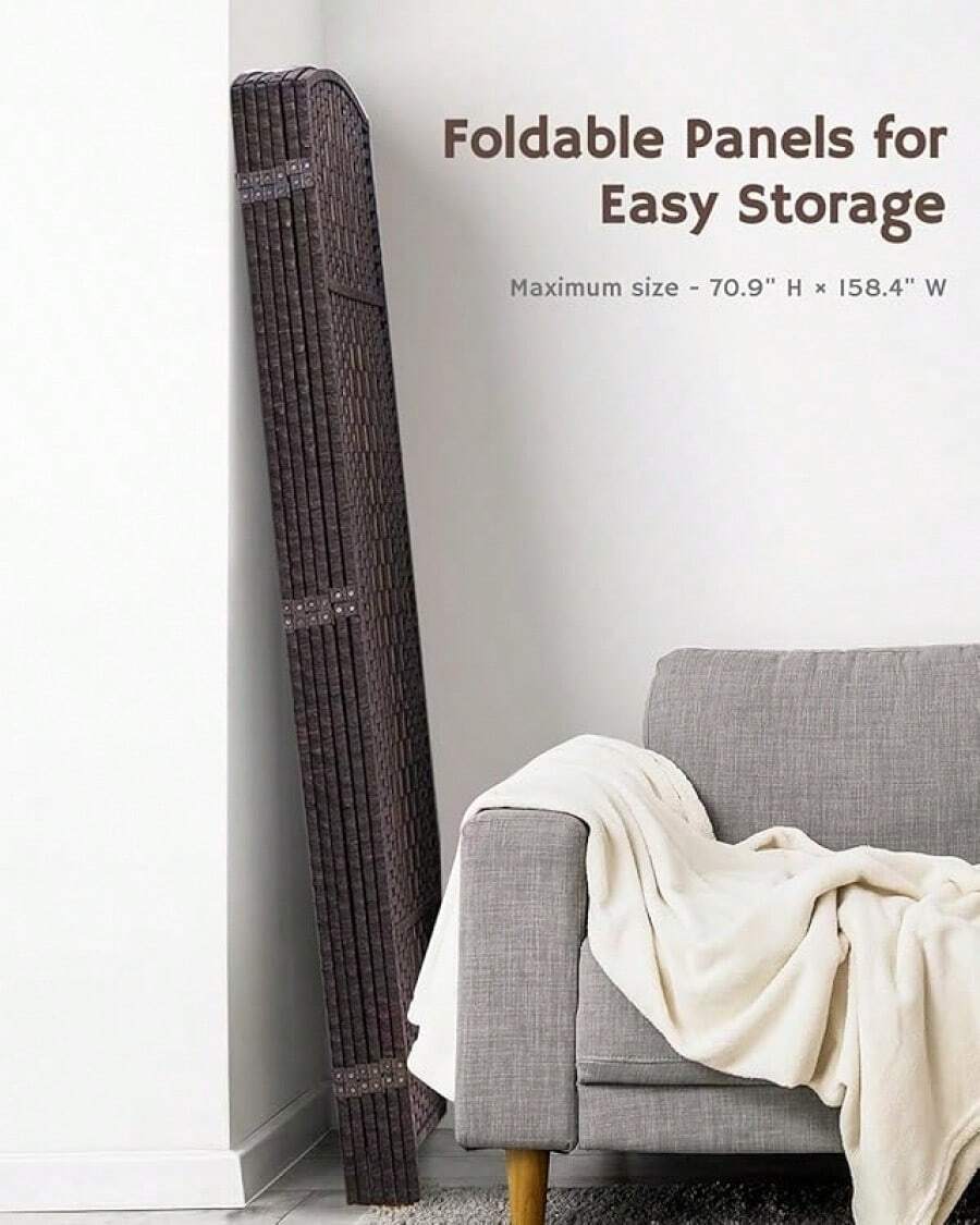 Room Divider 6ft. Tall Extra Wide Privacy Screen, Folding Privacy ...