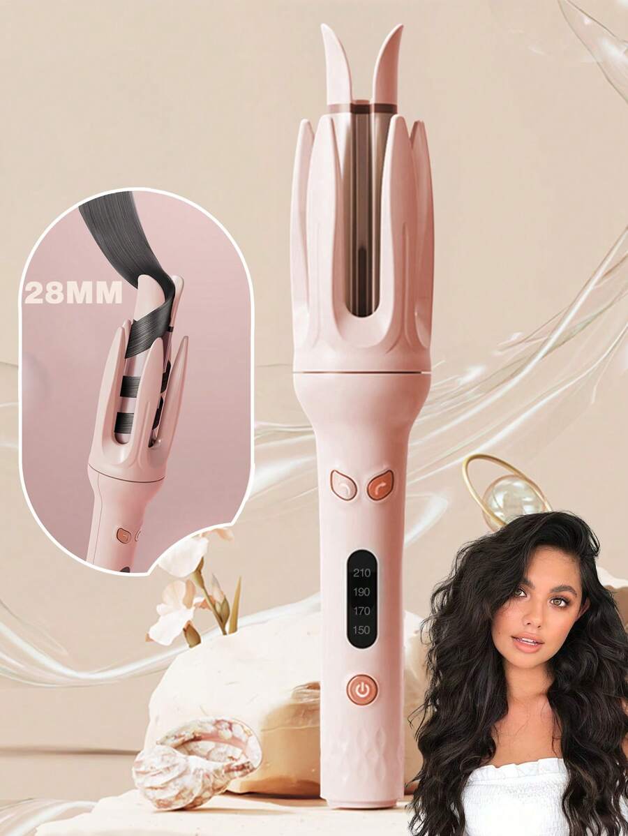 GENAI SHEIN X Milania Automatic Curling Iron, Hair Curler Wand Rotating ...