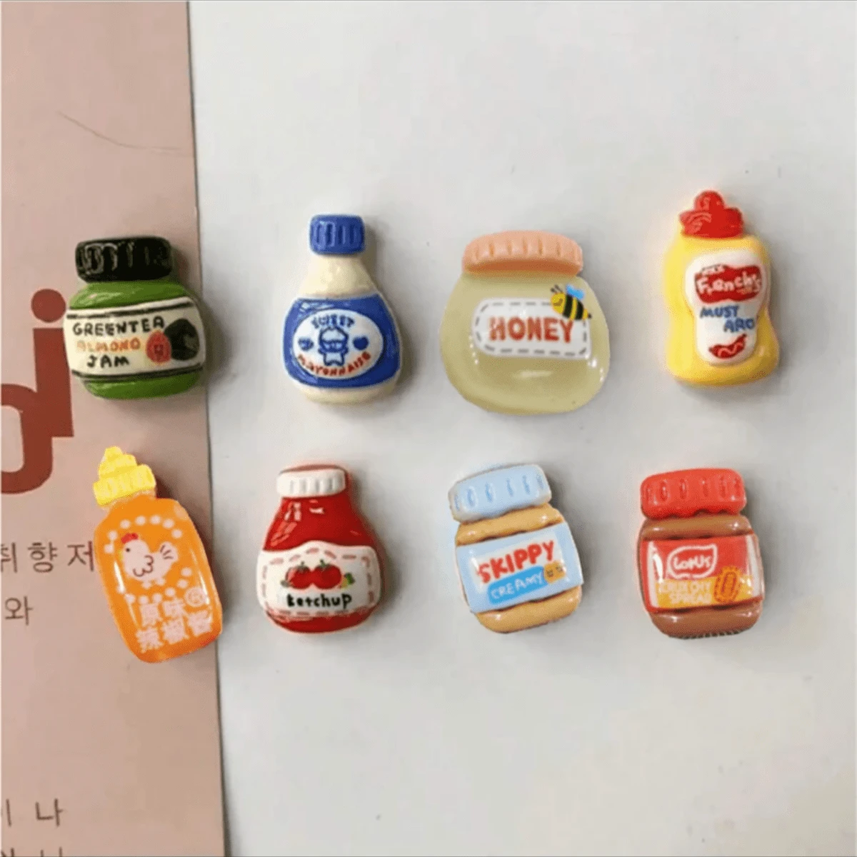 8pcs Cartoon Sauce Cooking Fridge Magnets, Kitchen & Office DIY ...