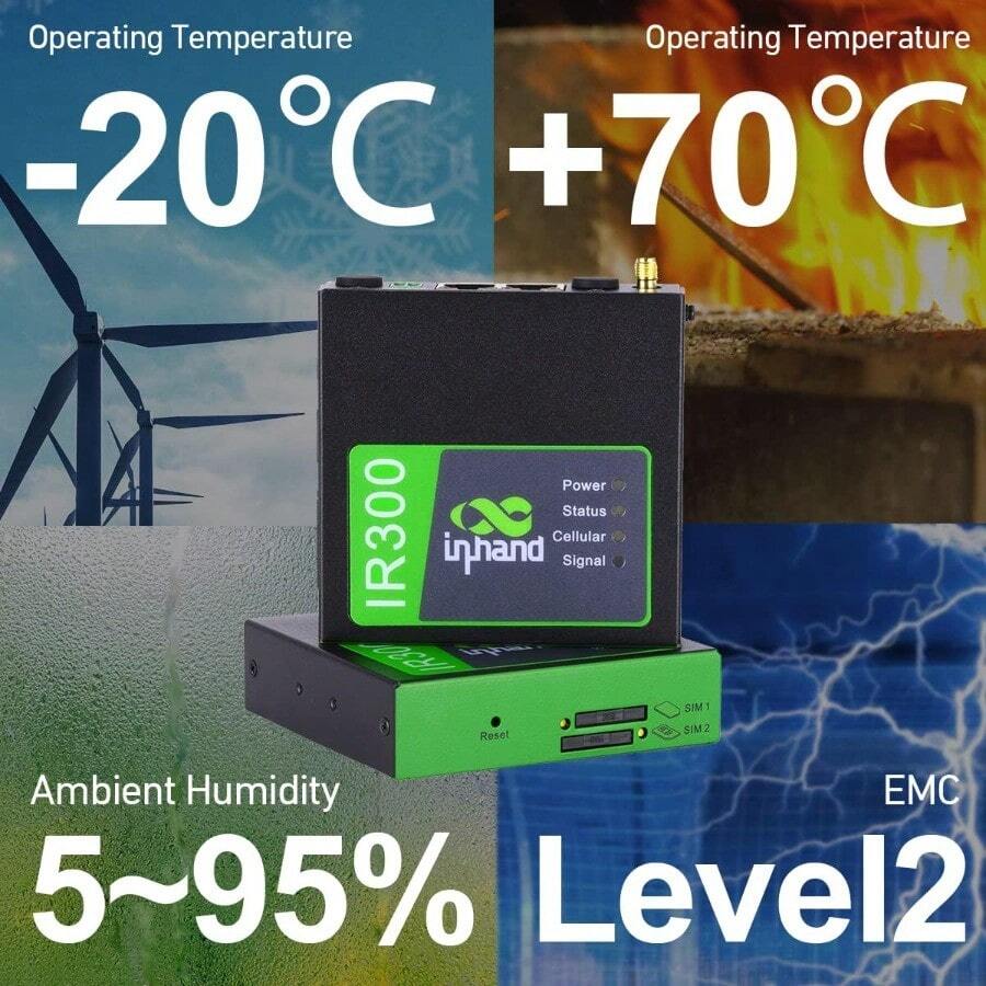 InHand Networks IR302 Compact 4G Industrial RouterWi-Fi LTE CAT4 Dual ...