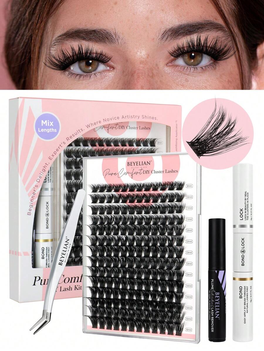 Kit d'extension de cils BEYELIAN 168 pièces de style D, comprenant des ...