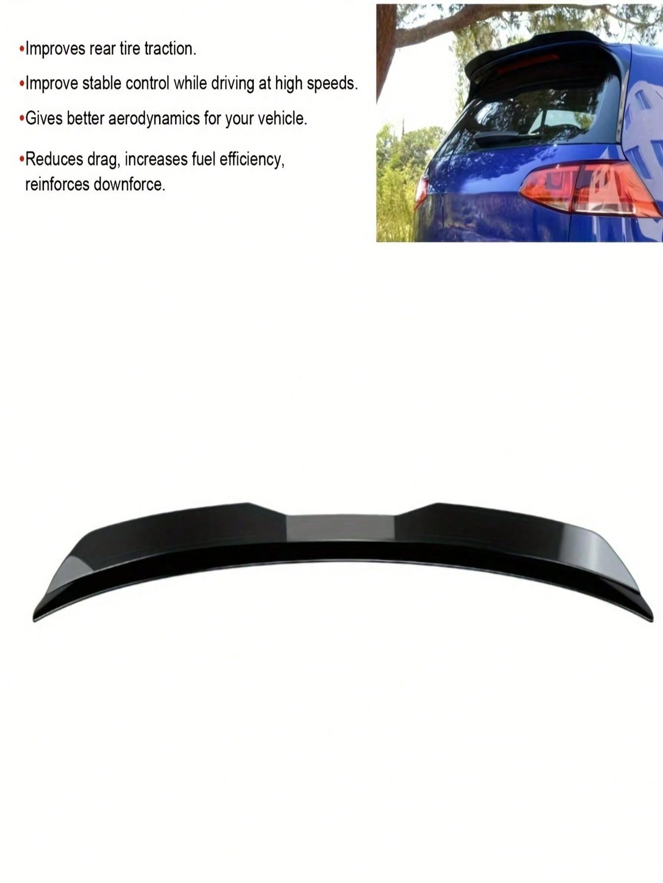 Universal Rear Trunk Spoiler, Applicable For MK1 MK2 MK3 MK4 MK5 MK6 ...
