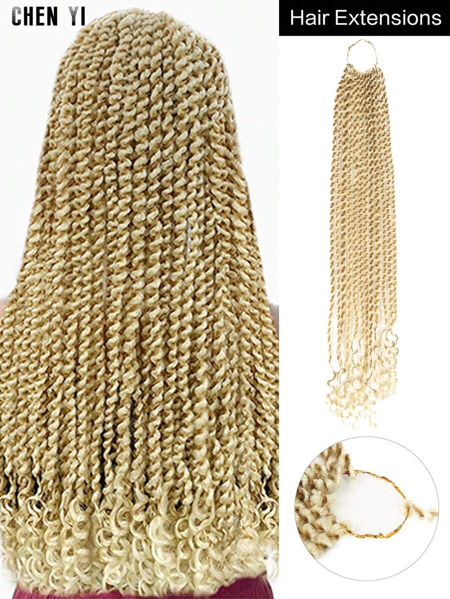 24inch 1 Pack Synthetic Braiding Hair Extensions Pre-Looped Braids Pre ...