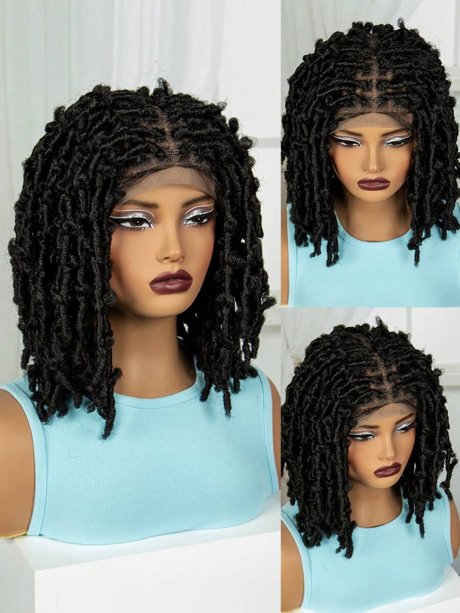 A ANYTIME Dreadlock Box Braided Wigs Double Full Lace Knotless Box ...