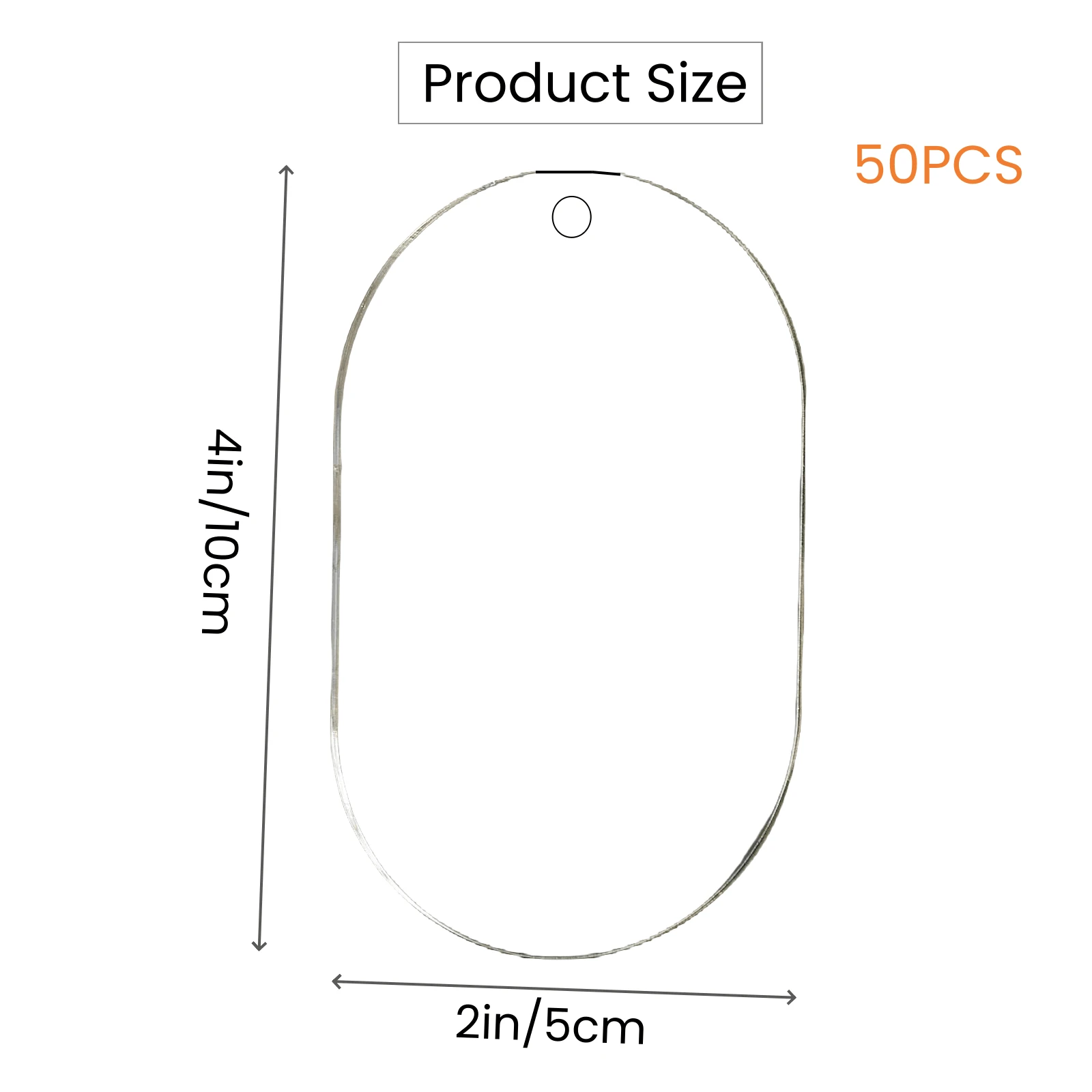 100pcs 4 Inch X 2 Inch Clear Acrylic Blank Oval Shaped Jewelry, Wedding ...