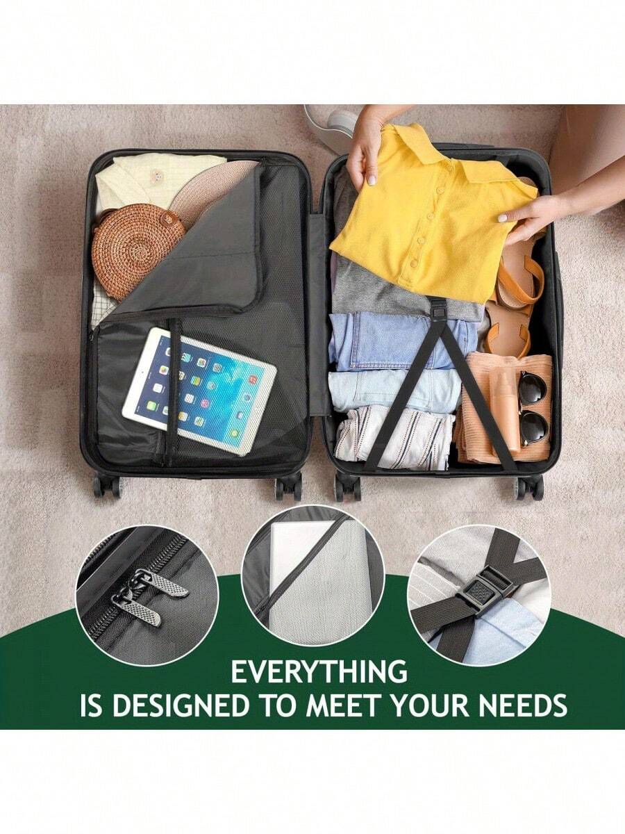 Latest Nested Hardside Luggage Set, 3-Piece - TSA Compliant | SHEIN USA