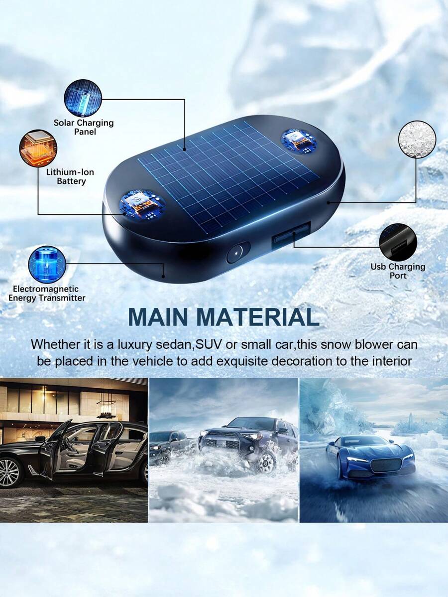 rayhong Electromagnetic Car Snow Removal Device, 2025 New Solar Drive ...