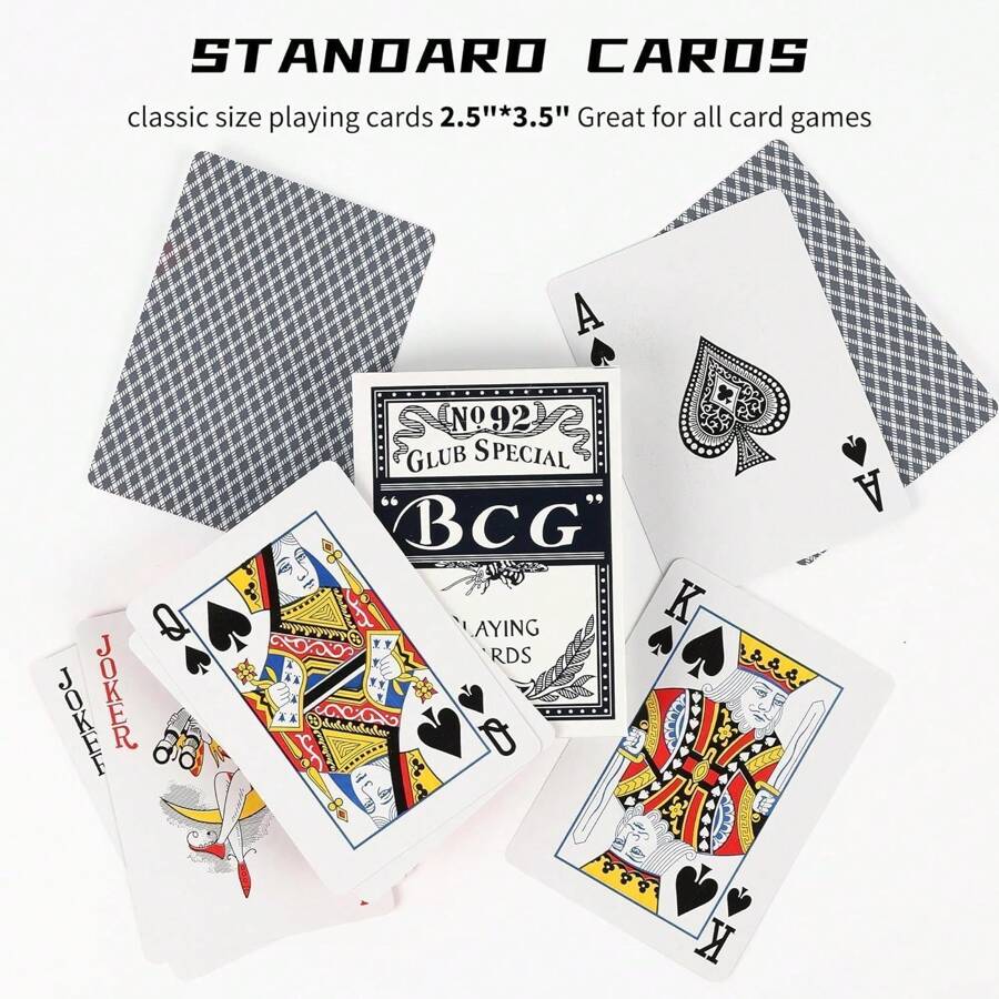 Playing Cards 1 Pack Deck Of Cards Bulk Standard Index Poker Cards For ...