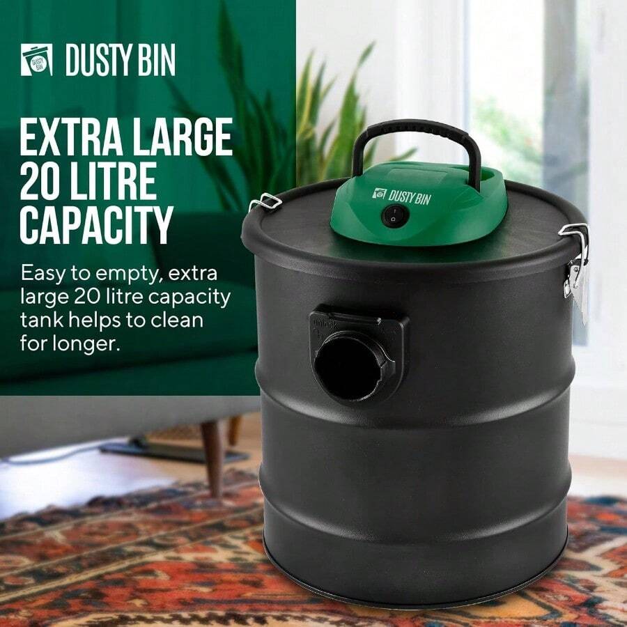Dusty Bin DB16 Ash Vacuum Cleaner - Corded Hot Ash Vac For Fireplace ...
