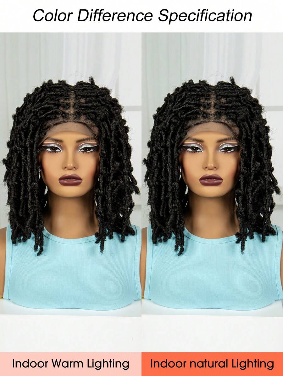 A ANYTIME Dreadlock Box Braided Wigs Double Full Lace Knotless Box ...