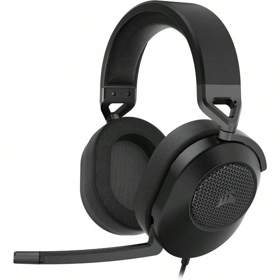 CORSAIR HS65 SURROUND Multiplatform Wired Gaming Headset Dolby Atmos ...