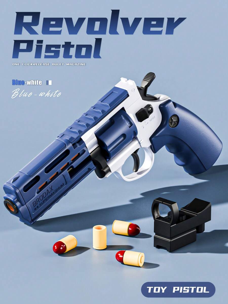 ZP5, Soft Bullet Gun, Mechanical, Double Action, Revolver, Soft Bullet ...