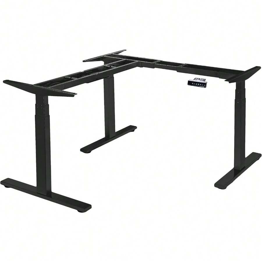 Shaped Height Adjustable Standing Corner Desk Frame, Ergonomic Sit ...