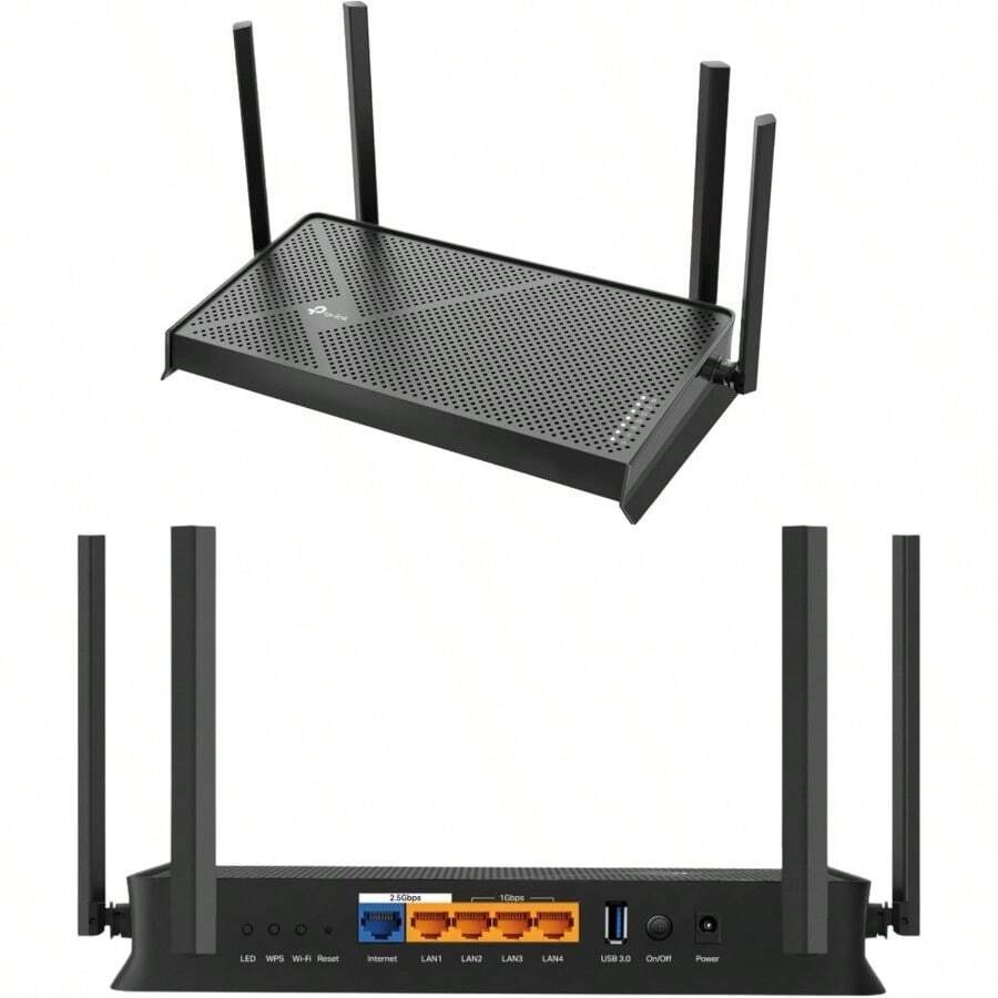TP-Link Archer BE230 Router WiFi 7 BE3600Mbps WiFi Router 2.5G Ports USB 3.0 Port Maximized ...