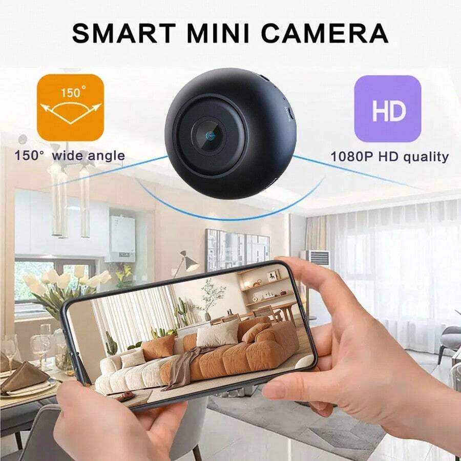 Home Security Camera Wireless WIFI Mini Indoor Surveillance Camera With ...