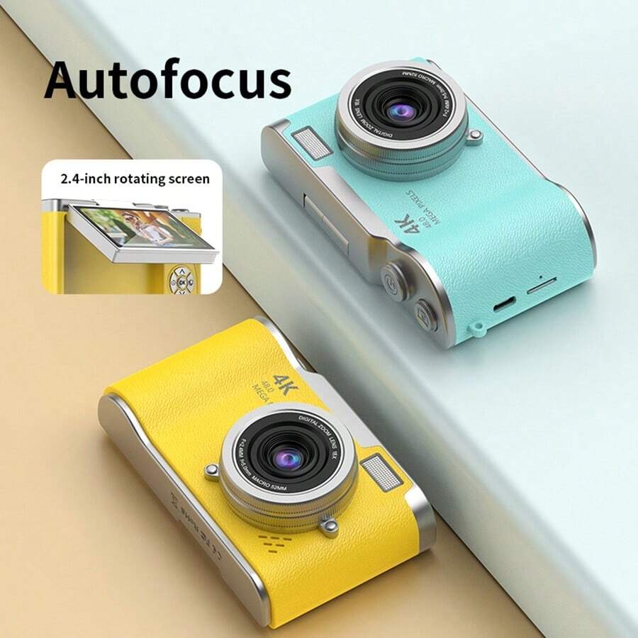 Auto Focus 48MP 4K Face Detection 2.4-Inch Flip Over Display Screen 16X ...