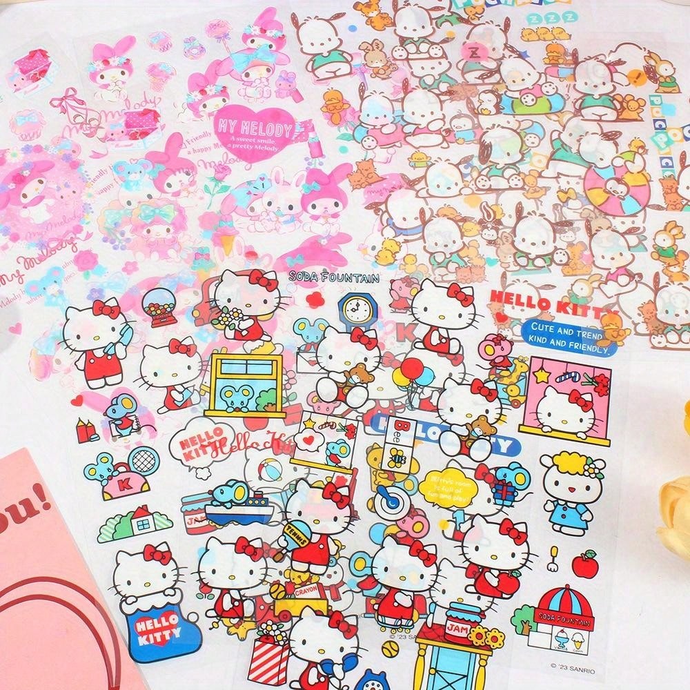 Sanrio Sanrio Iconic Characters DIY Sticker Set - Cute Cartoon Designs ...